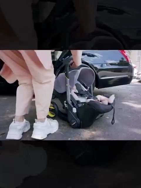 Hapyee Newborn baby multifunctional car 4-wheel safety seat cart basket ...