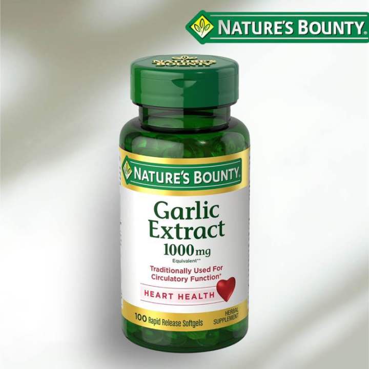 พร้อมส่ง กระเทียม Garlic แบรนด์ Nature’s Bounty, Garlic, 1000 mg, 100 ...