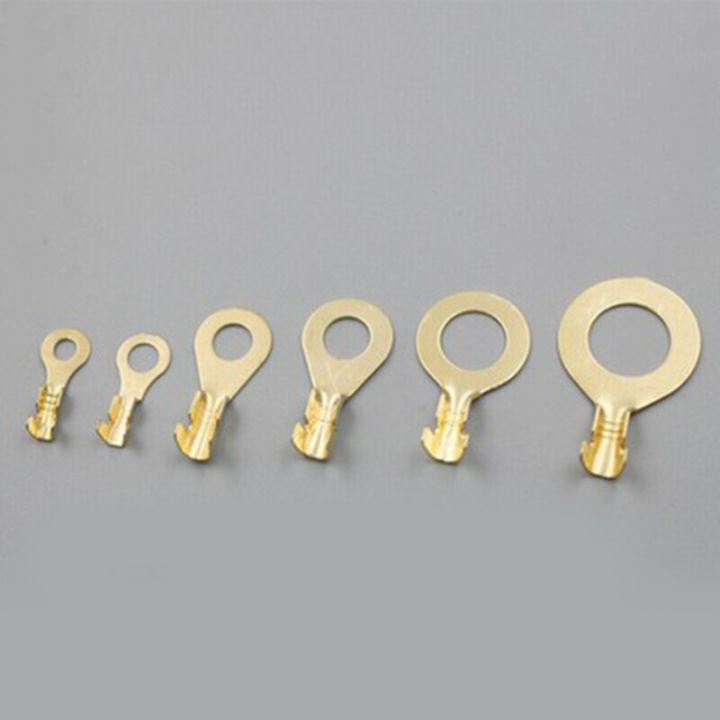 150pcs M3 M4 M5 M6 M8 M10 Ring Lugs Ring Eyes Copper Crimp Terminals ...
