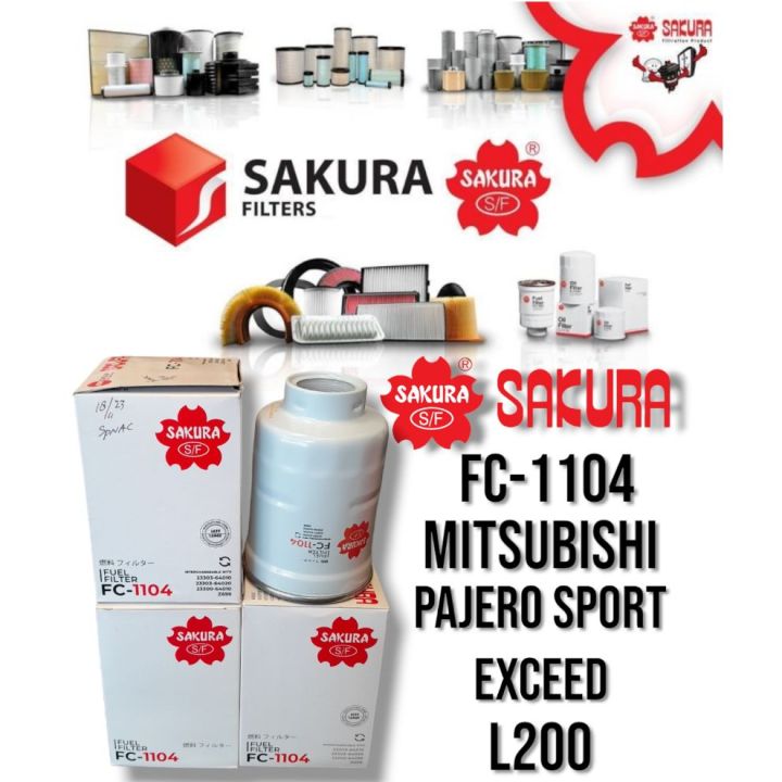 Fuel Filter Solar Mitsubishi Pajero Sport Exceed L200 Sakura FC-1104 ...