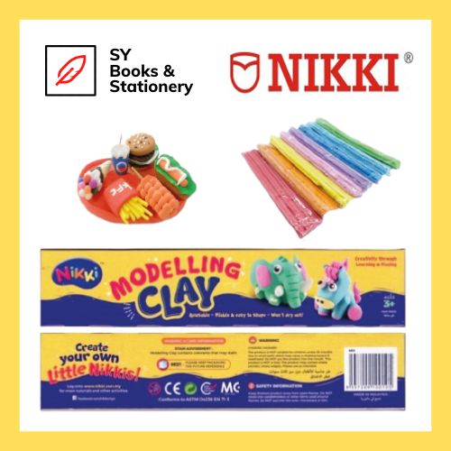 NIKKI Modelling Clay / Plasticine/ Tanah Liat Pemodelan / Tanah Liat ...