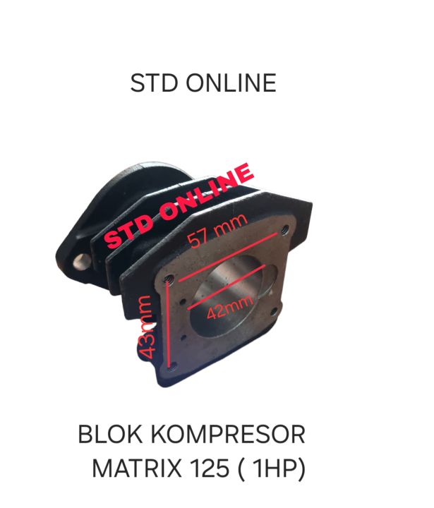 BLOK KOMPRESOR LISTRIK 1HP MATRIX 125 ( DIAMETER 42MM) BLOCK COMPRESSOR 1HP | Lazada Indonesia