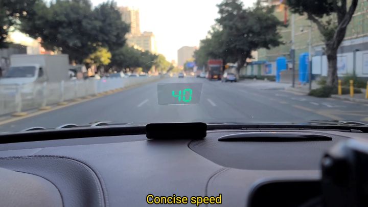 WEITI M1 Hud Displays Car Speed And Warning Uses GPS To Connect Via USB Port - No Need OBD Port ...