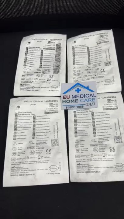 Portex 100/800 Blue Line Ultra Tracheostomy Tube with Profile Soft-Seal ...