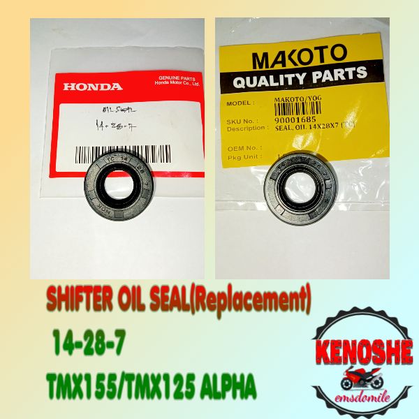 SHIFTER OIL SEAL 14-28-7 TMX 155/ TMX125 ALPHA(Replacement only ...