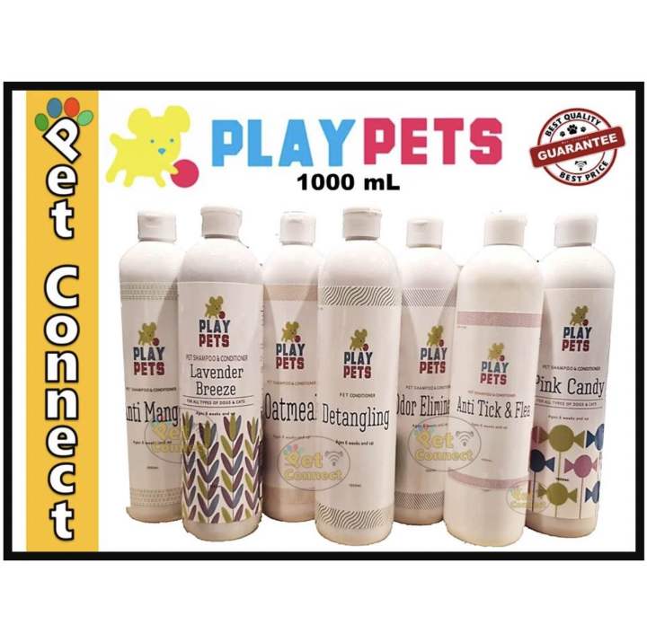 PLAYPETS Shampoo & Conditioner for DOGS and CATS 1000 mL BIG BOTTLE ...
