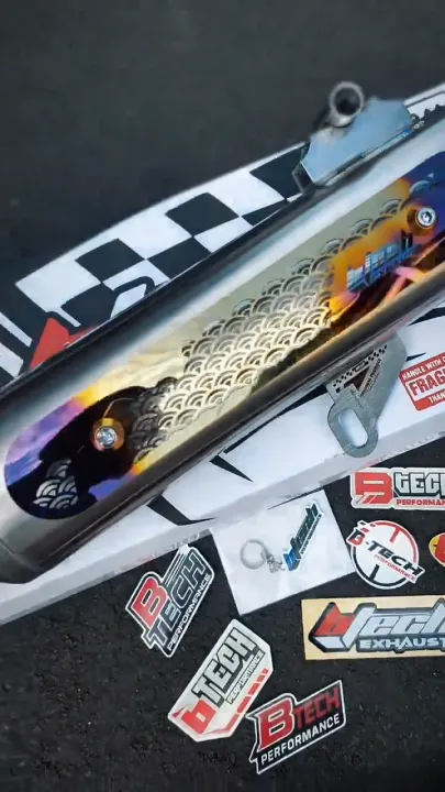 KNALPOT STANDAR RACING BTECH EXHAUST YAMAHA SERIES NMAX AEROX LEXI ADV ...