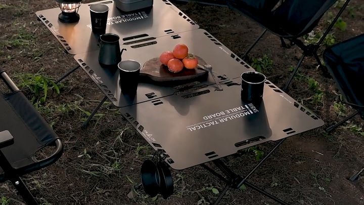 Outdoor portable 60*41cm aluminum alloy folding table camping ...