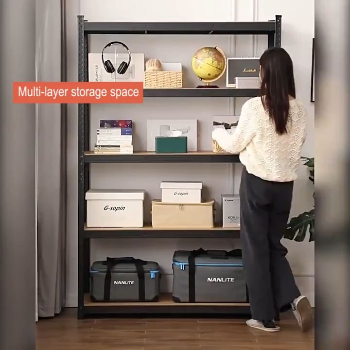 Multi-Purpose & Size Metal Shelf Boltless Metal Storage Rack Shelves Heavy Duty Height ...