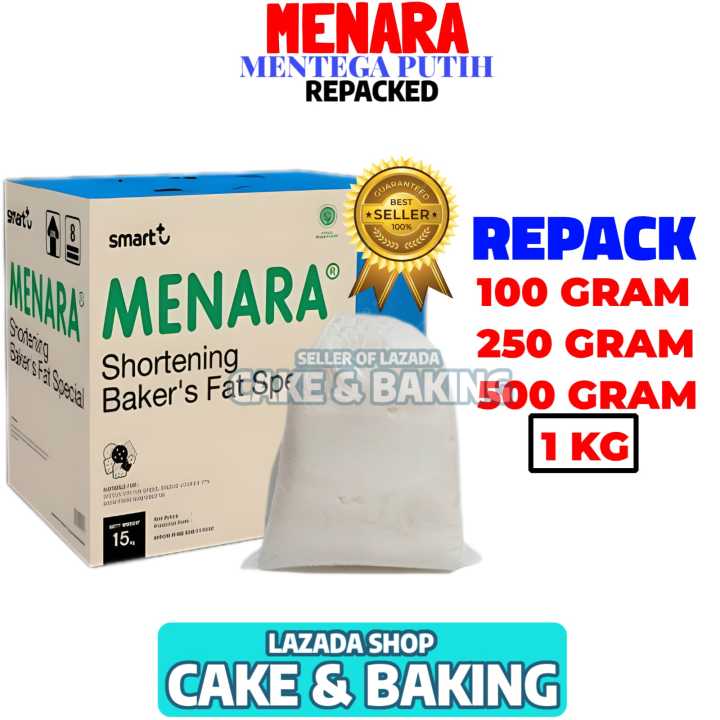 Mentega Putih Shortening Menara 1 KG Repacked | Lazada Indonesia