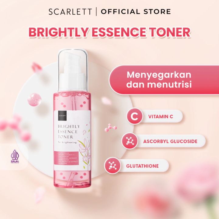 Scarlett Brightly Essence Toner 100ml | Lazada Indonesia