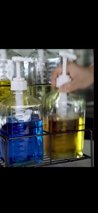 Hand Pump Liquid Oil Dispenser Milk Tea Shop Coffee Glass Plastic Sugar Press Liquid Oil ...