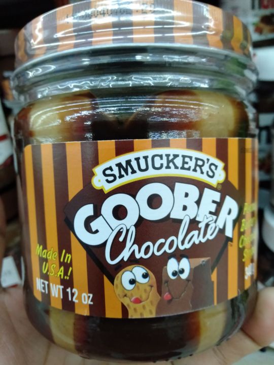 Smucker's Goober Chocolate Peanut Butter & Chocolate Stripe 340g ...