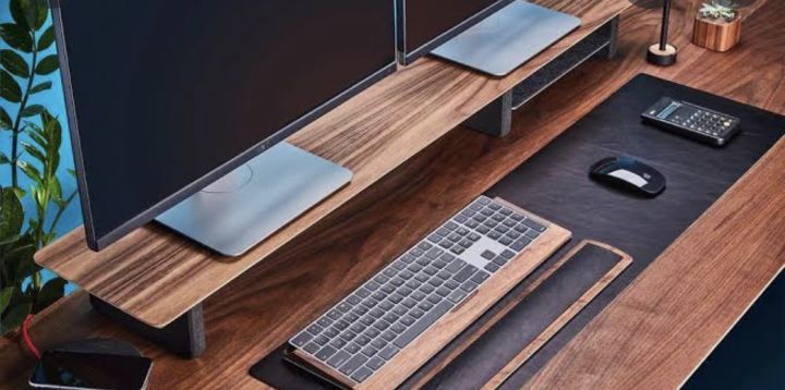 Wooden Monitor Riser With Shelves | Lazada PH