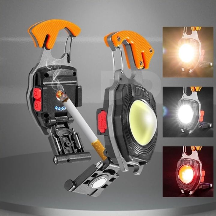 SOULASE LED Keychain Light Pocket Flashlight Rechargeable Light COB ...