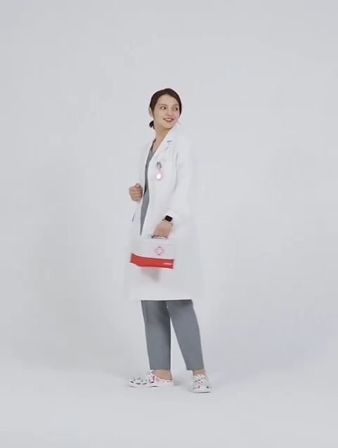 Slim Unisex Lab Gown For Laboratory Long Sleeve Doctors Coat Lab Gown ...