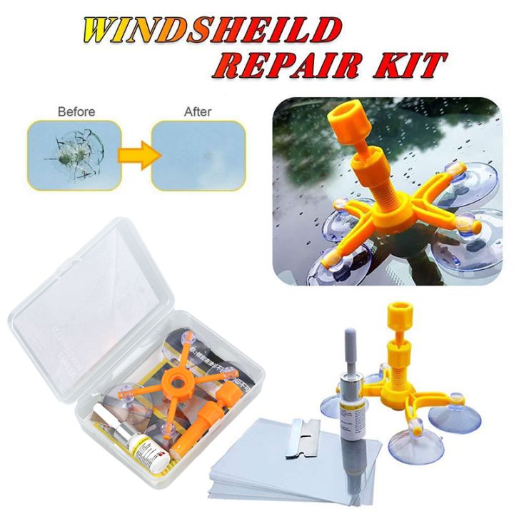 Nunn car Windshield Repair Kit for Chips and Cracks DIY Auto Glass car ...
