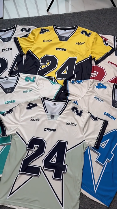 【Free Custom Name & Number】Football home and away jerseys team jerseys white and purple ...