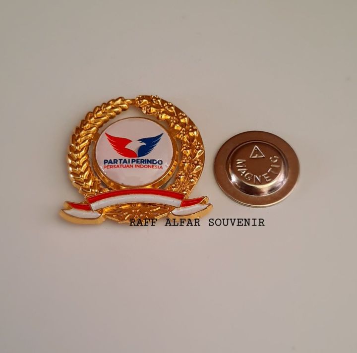 PIN PARTAI PERINDO LOGO BARU MODEL PADI KAPAS | Lazada Indonesia