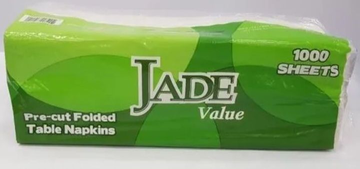 JADE VALUE PRE-CUT FOLDED TABLE NAPKIN 1000 SHEETS | Lazada PH