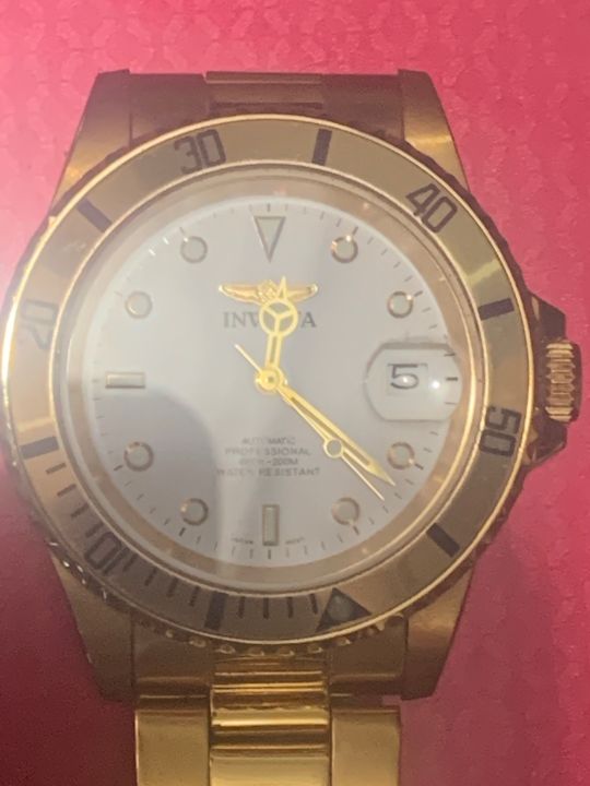 Invicta gold tone automatic 200m men wrist watch | Lazada.co.th