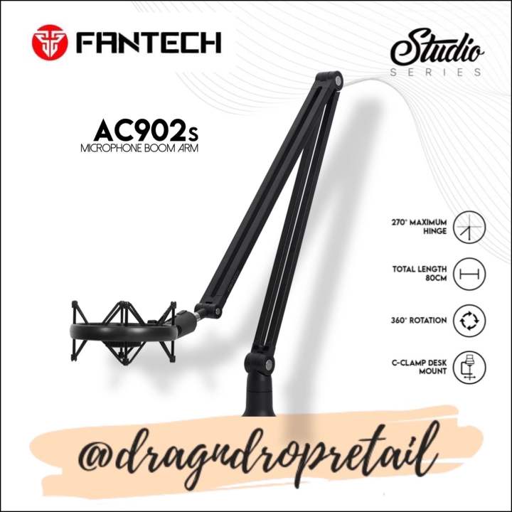 FANTECH AC902s Microphone Boom Arm Clamp Desk Mount Compatible with ...