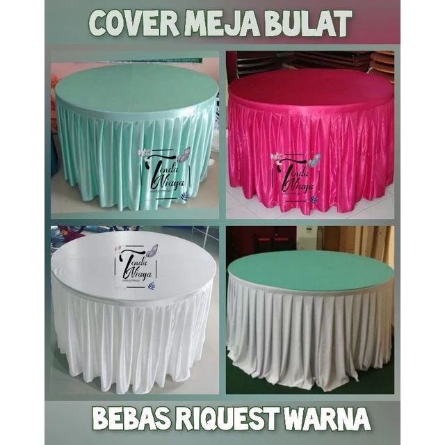 Cover Meja Bulat, Cover Meja Hotel, Cover meja berbagai ukuran | Lazada ...