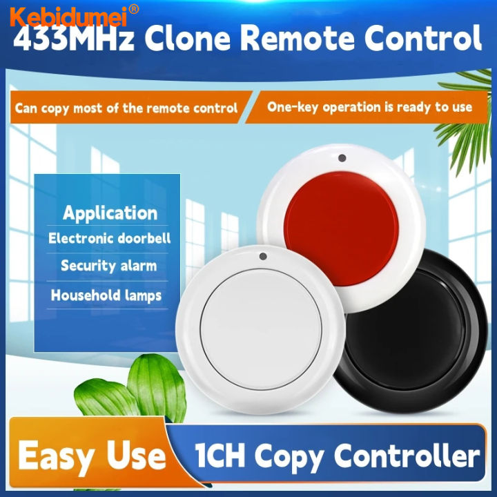 Kebidumei 433Mhz nhân bản mã Transmitter Tự động sao chép 1CH điều khiển từ xa cổng gara điện ...