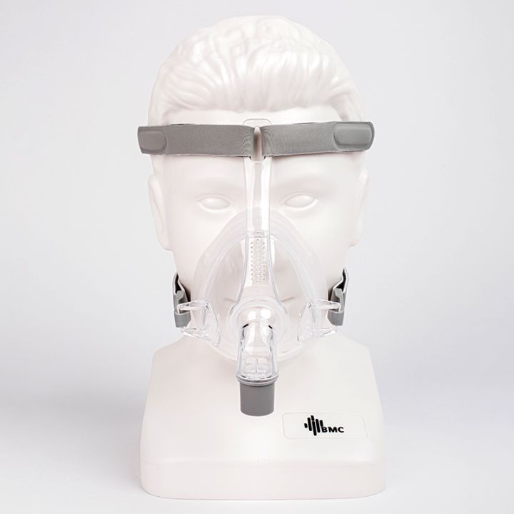 BMC FM4 CPAP Full Face Mask With Headgear Nasal Face Anti Snoring Mask ...
