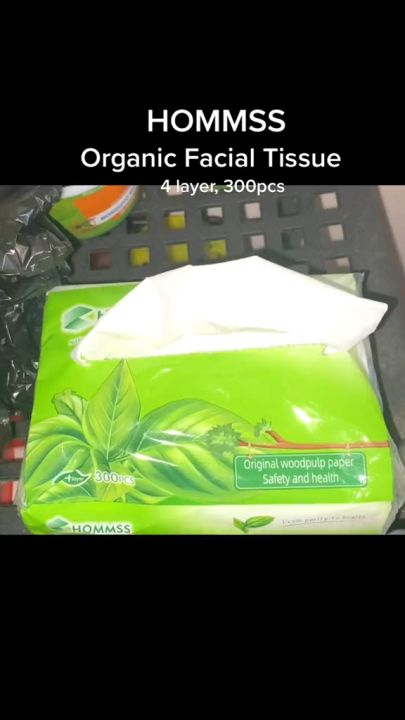 HOMMSS Tissue Natural Care of Raw Wood Pulp (4 Layer x 300pcs) | Lazada PH