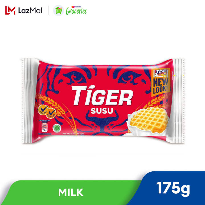 Tiger Plain Sweet Susu Biscuit Mid Pack 175g | Lazada