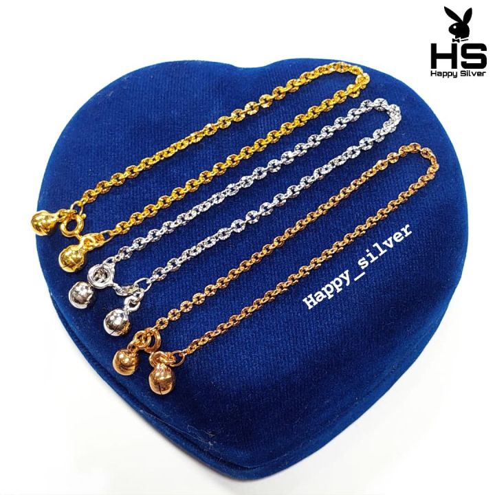 GELANG PERAK ASLI 925 SILVER LAPIS EMAS - MODEL NORI UKIR + KERINCING ...