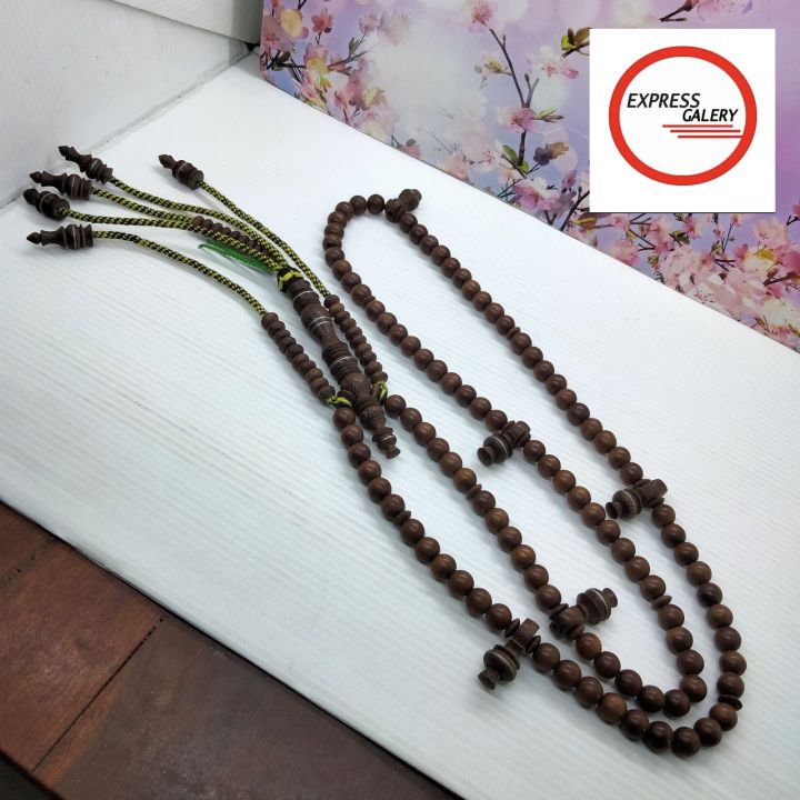 tasbih tijani kayu stigi setegi model bulat x1015 | Lazada Indonesia