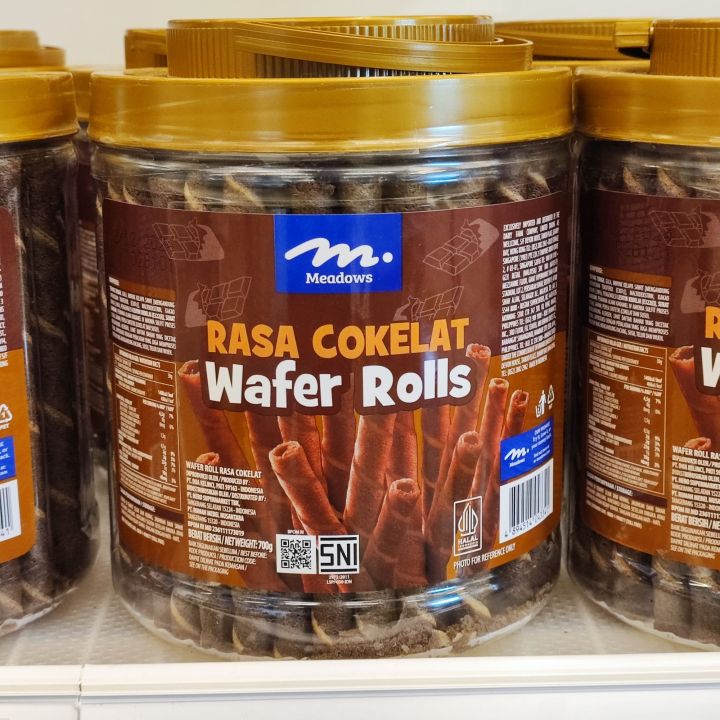 Wafer Rolls Rasa Coklat, Vanilla, Keju 700gr Meadows | Lazada Indonesia