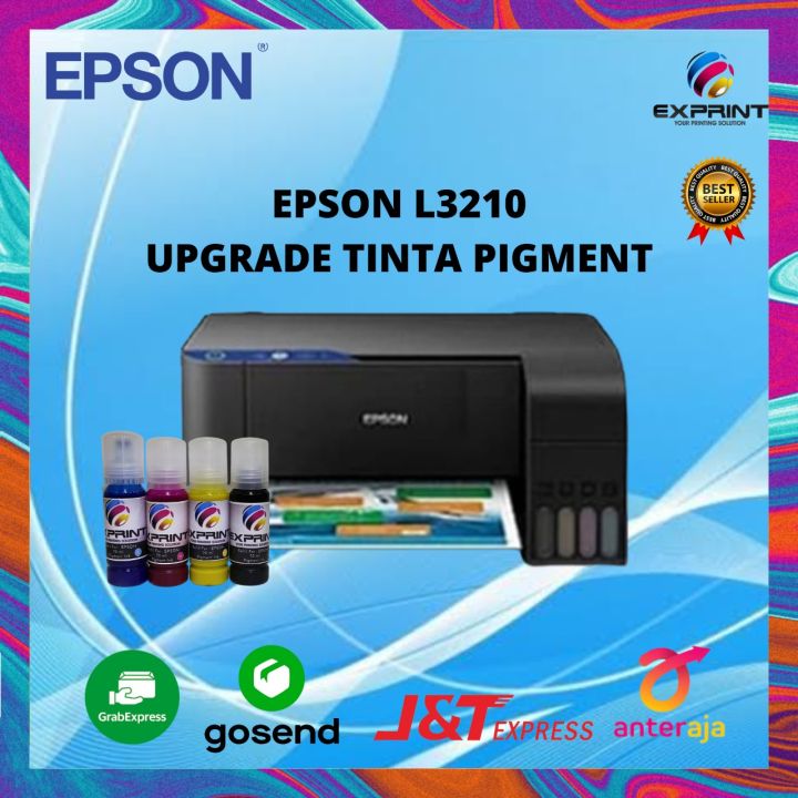 Printer Epson L3210 Upgrade Tinta Pigment | Lazada Indonesia