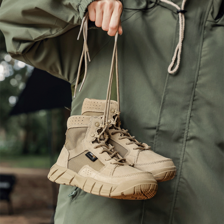 Breathable Desert Tactical Boots Mens Hiking Shoes Outdoor Shoes Anti