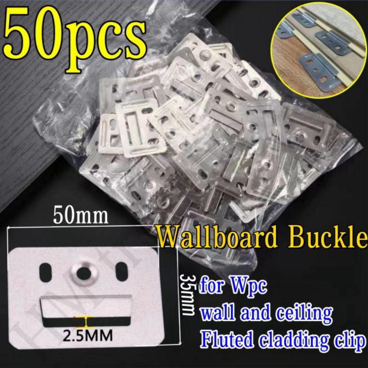 200pcs Wpc Fluted Panel Clip/Wall Cladding Clip/Wood Plastic Clip/For ...
