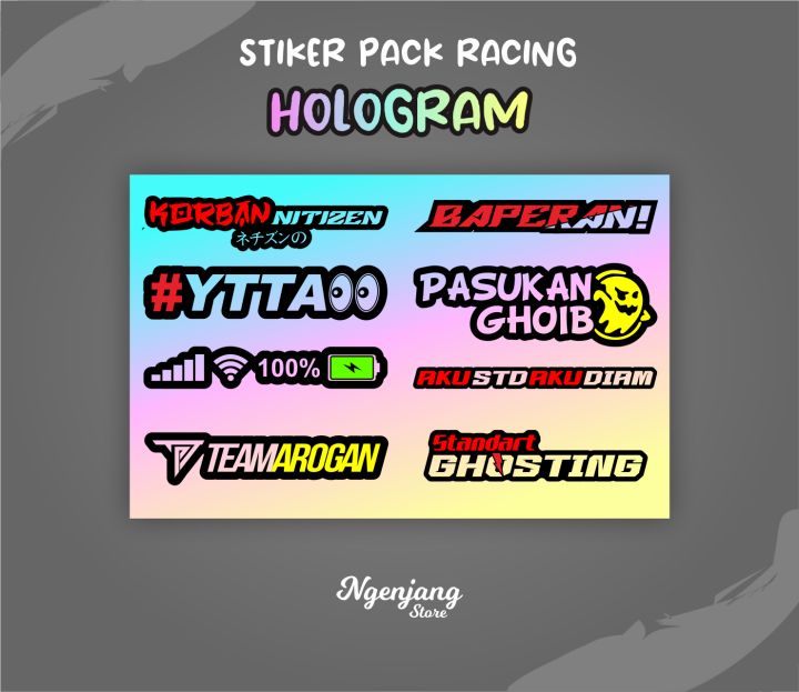 Stiker pack racing hologram 02 | Lazada Indonesia
