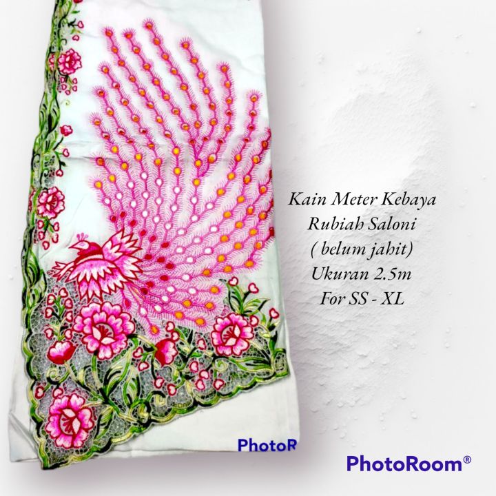 🔥KAIN METER KEBAYA NYONYA WHITE🔥 | Lazada