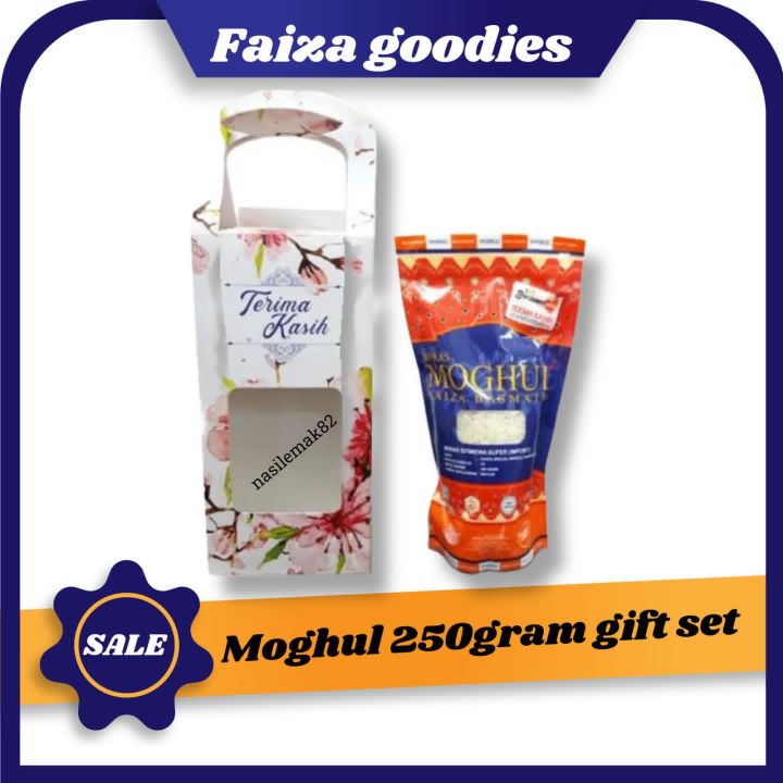 Faiza Goodies Pack Beras Basmathi Moghul 250gram, door gift pack | Lazada