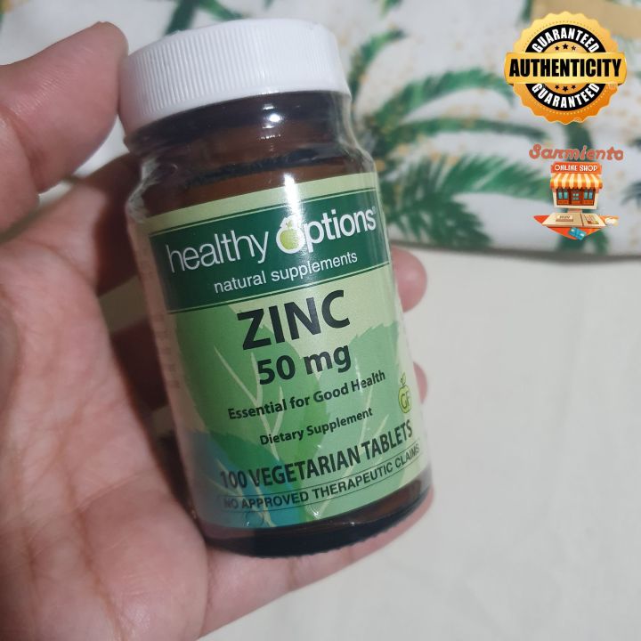 Healthy Options Zinc 50mg 100 Tablets | Lazada PH