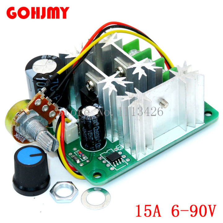DC motor speed regulator 12V 24V 36V 48V 6-90V High power drive module ...