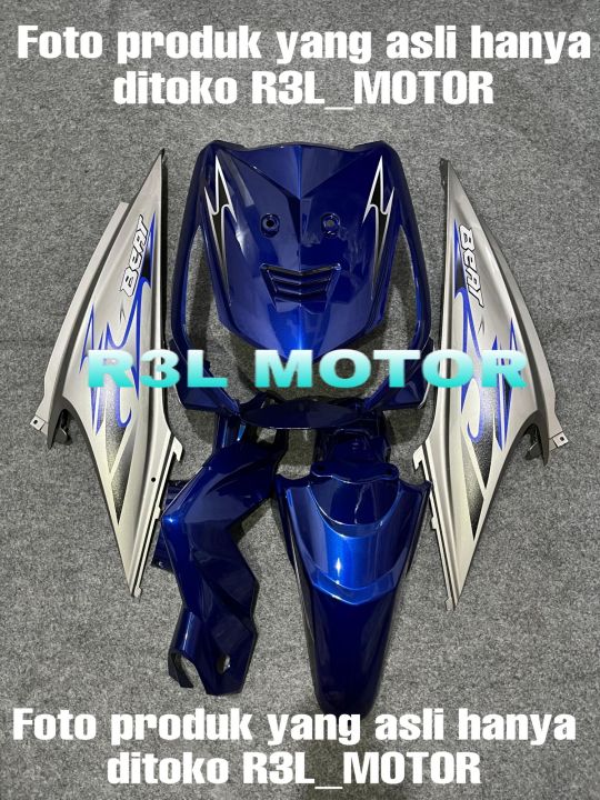 cover full body halus Honda beat karbu 2008-2012 biru candy mix grey ...