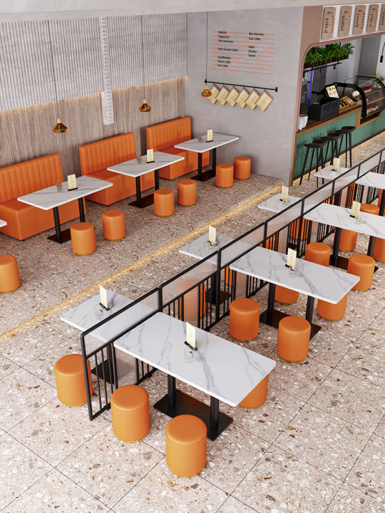 Milk Tea Shop Table and Chair Dining Rice Noodles Fast Food Restaurant ...