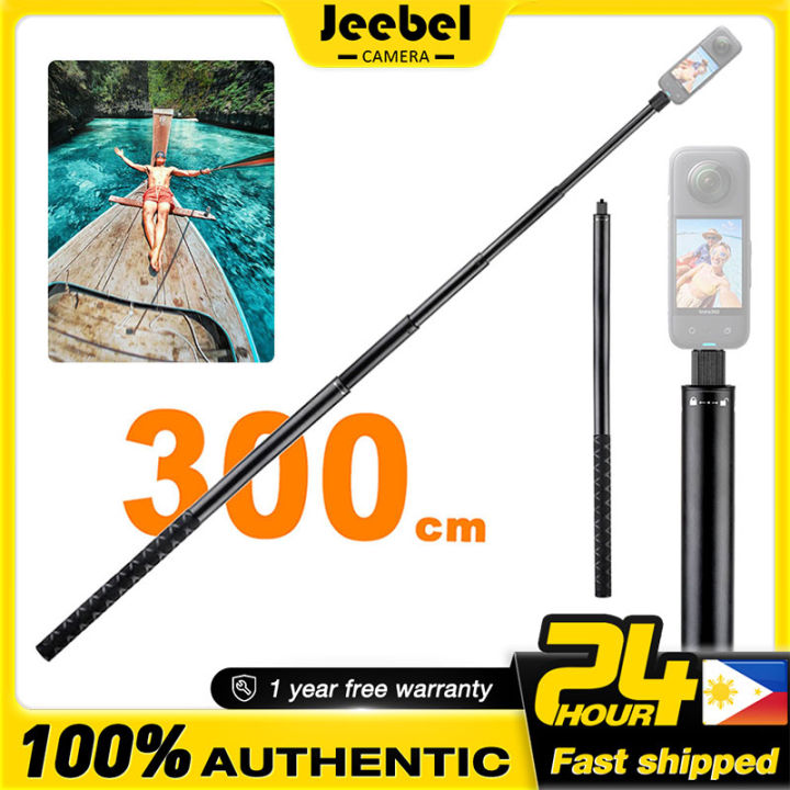 Insta360 X4 3M/1.2M Invisible Selfie Stick Adjustable Metal Extension ...
