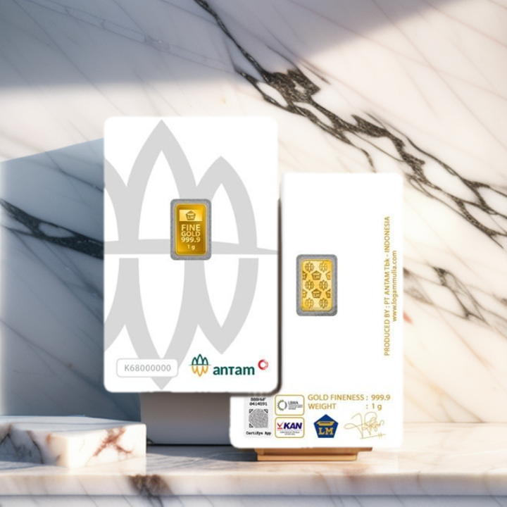 Emas Antam 1 gram 2024 certicard terbaru | Lazada Indonesia