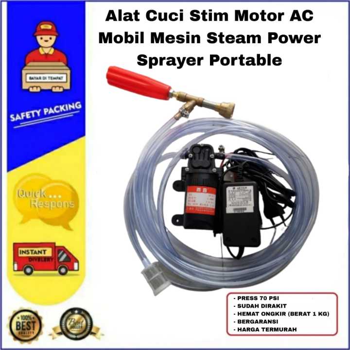 Alat Cuci Stim Motor AC Mobil Mesin Steam Power Sprayer Portable Stim ...