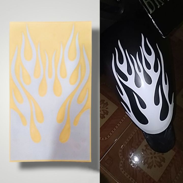 stiker api cutting stiker motor motif api, stiker spakbor motor ...