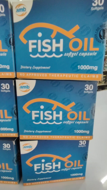 AMB / MEGANOVA FISH OIL 1000mg Softgel (30's/box) | Lazada PH