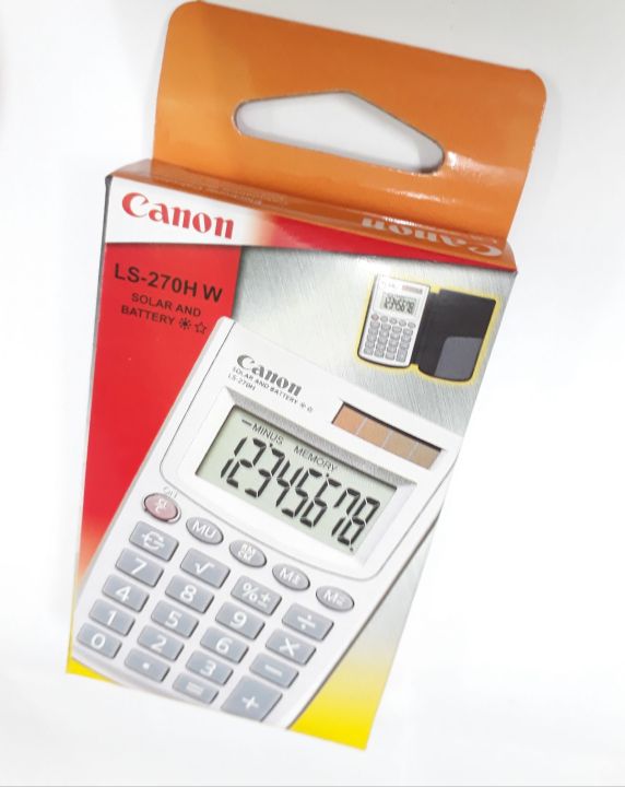 CANON เครื่องคิดเลข รุ่น LS-270H สำหรับพกพา จอแสดงภาพ 8 หลัก | Lazada.co.th